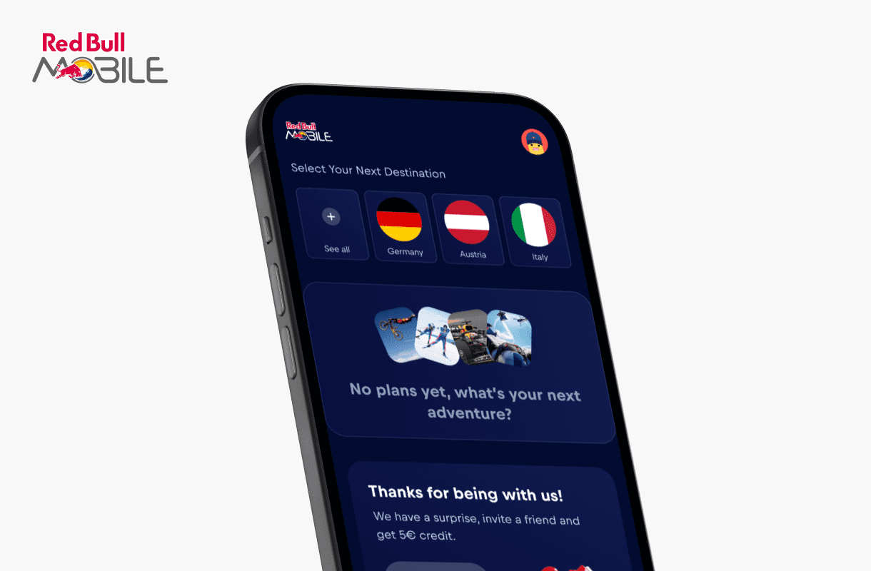 Civitta | Red Bull Mobile: esim mobile app